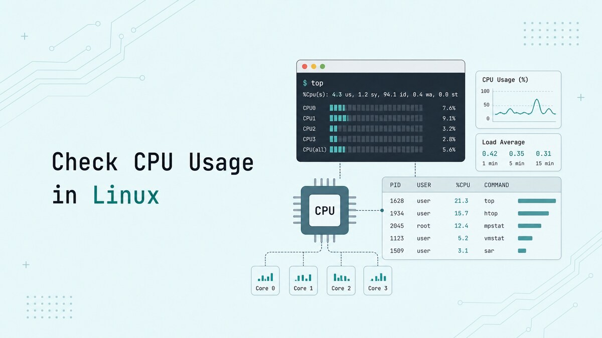How to Check CPU Usage in Linux | Linuxize