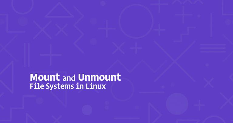 How To Mount And Unmount File Systems In Linux Linuxize