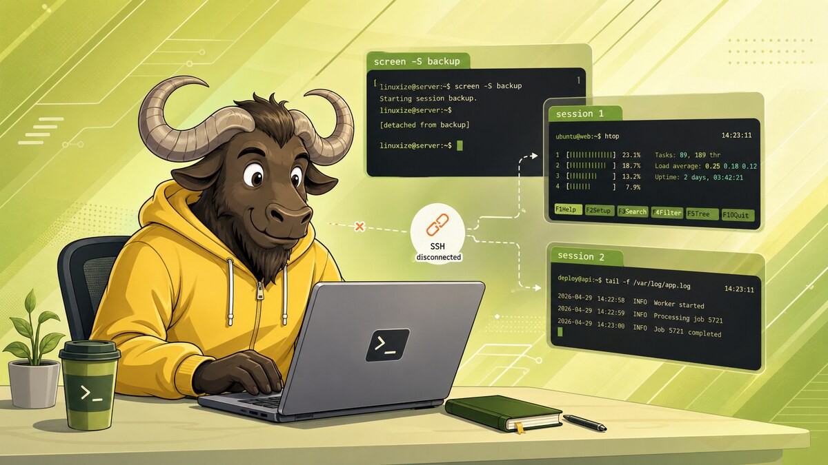 How to Use Linux Screen | Linuxize