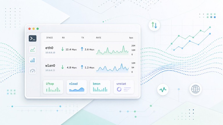 Network Bandwidth Monitoring Tools: iftop, nload, bmon, and vnstat ...